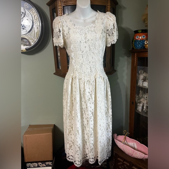 Cachet | Dresses | Vintage Cachet Bari Protas Lace 8s 80s Dress | Poshmark